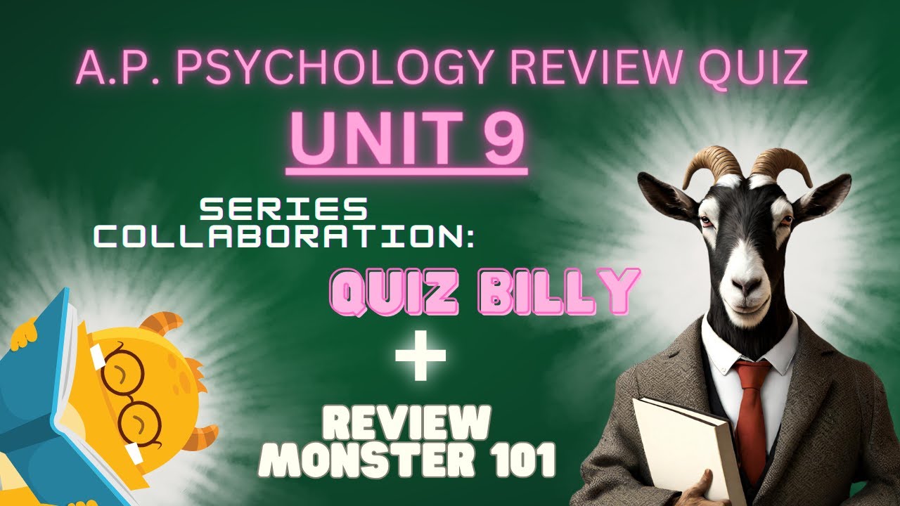 AP Psychology Quiz Challenge: Unit 9 Multiple Choice Questions | Test ...