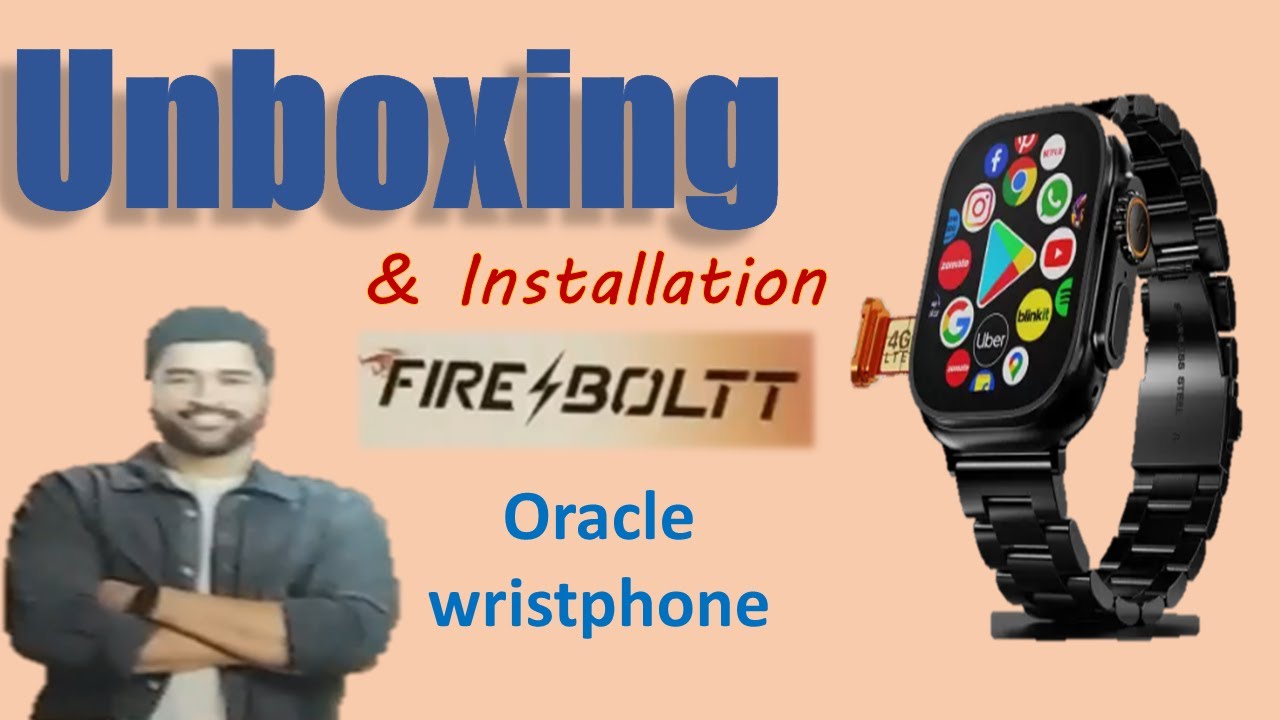 | Fire-Boltt Oracle wrist phone | 4G SIM, LTE, WiFi | Android OS | GPS ...