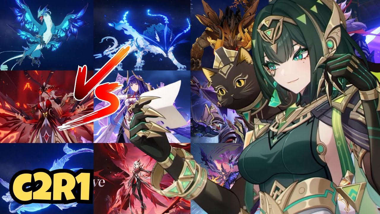 C2R1 Nefer VS All Weekly Bosses | Nefer Showcase【Genshin Impact】 - YouTube