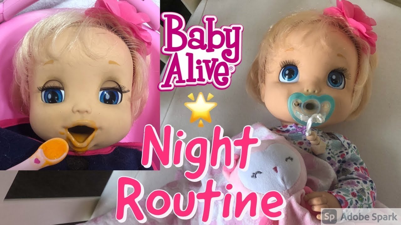 Baby Alive 2006 Soft Face Night Routine! Playing, Messy Carrot Food ...