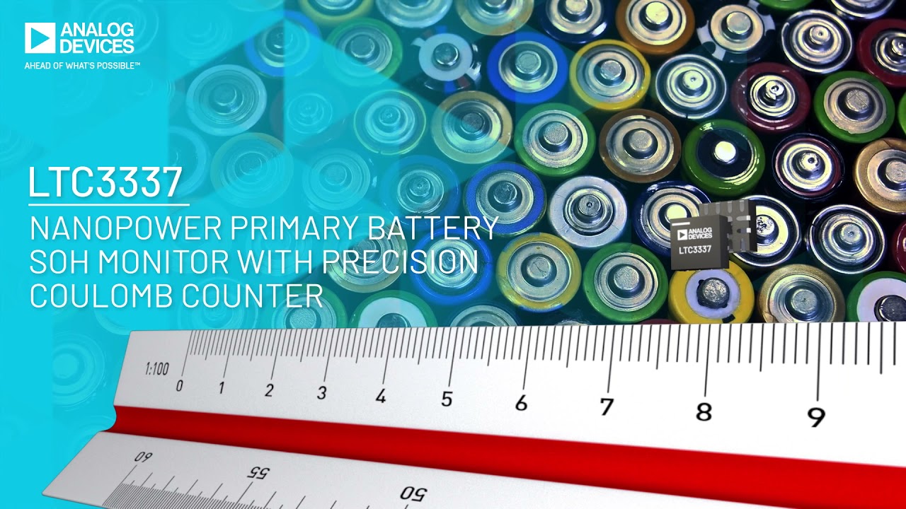 LTC3337 - Nanopower Primary Battery SOH Monitor with Precision Coulomb ...
