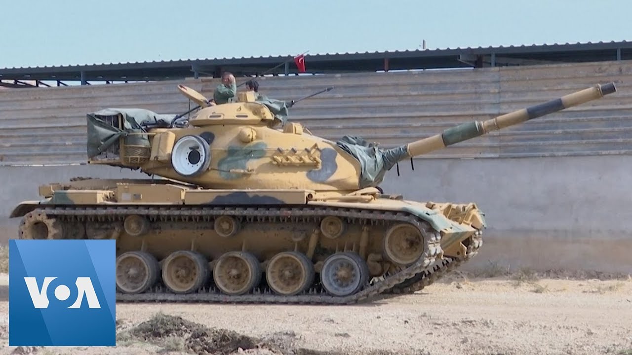Turkey Deploys Tanks to Syrian Border - YouTube
