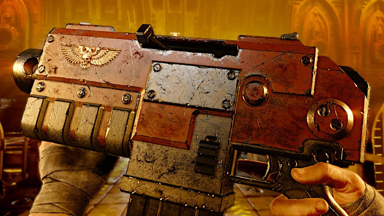 Darktide - Counterfire Spearheard Boltgun & Mk VII Catachan Sword ...