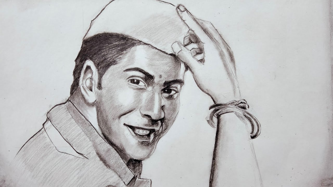 Varun dhavan drawing |coolie no 1|charcoal drawing|#kalakarmahesh - YouTube