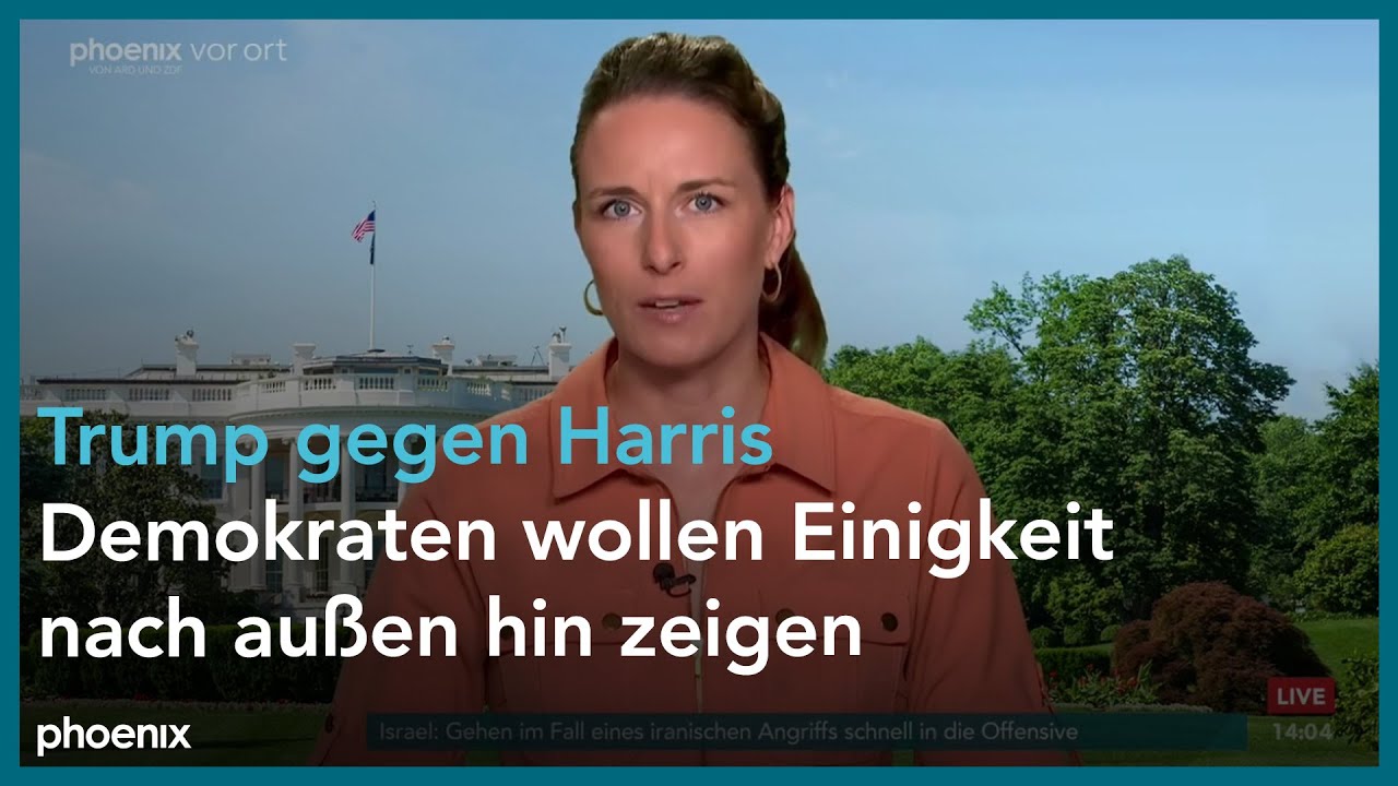 Sarah Schmidt (WDR) zum Wahlkampf der Demokraten am 06.08.24 - YouTube
