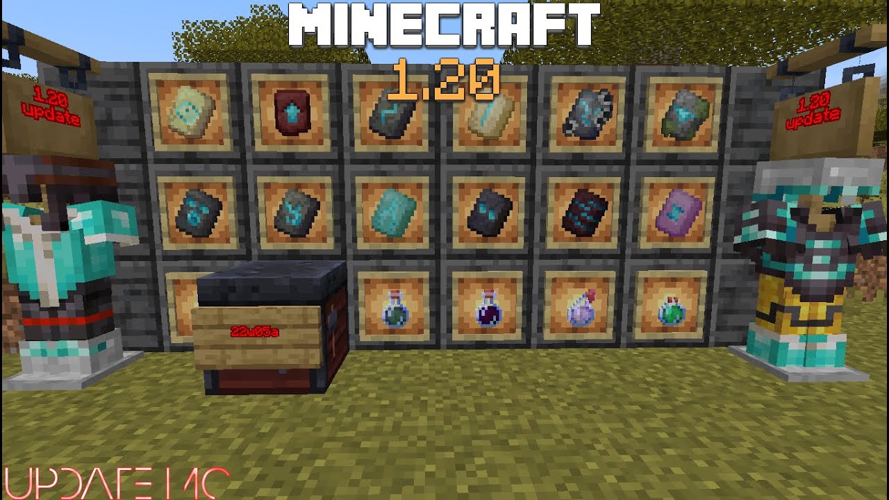 Những cập nhật minecraft 1.20 part 4 :trang trí giáp , tính năng mới ...