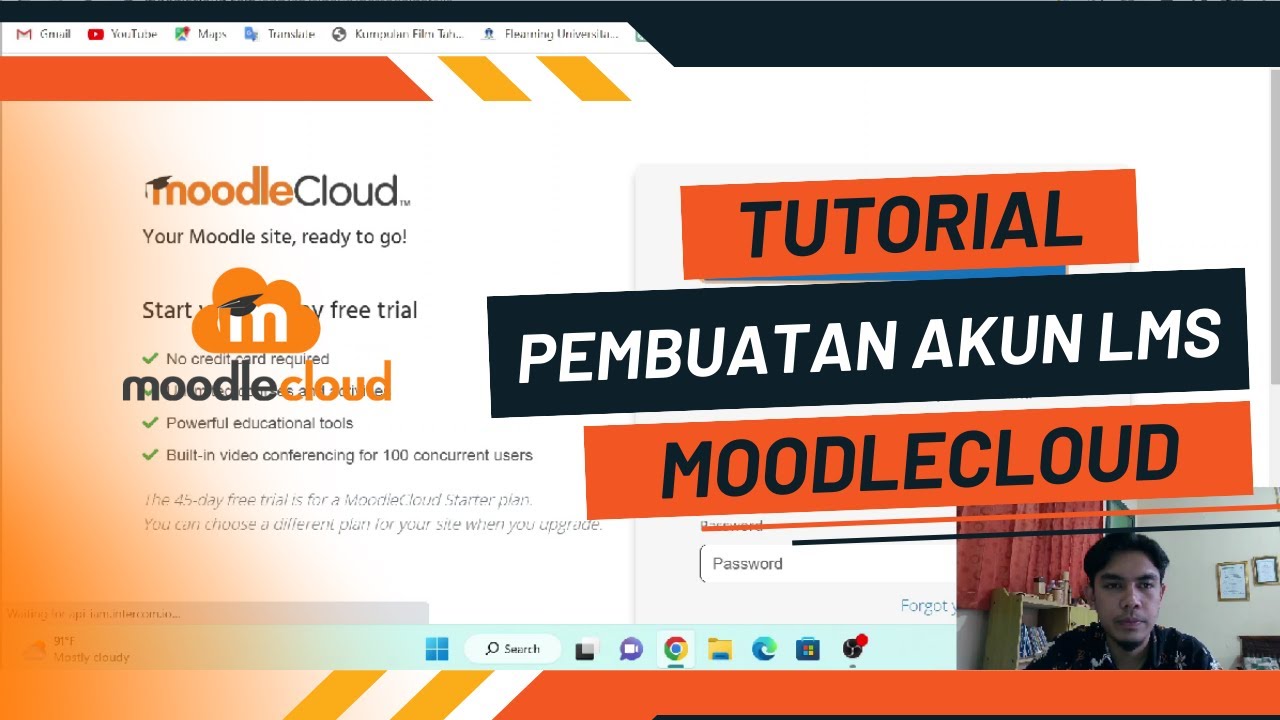 CARA MEMBUAT AKUN LMS MENGGUNAKAN MOODLE CLOUD SECARA GRATIIISS !!! - YouTube