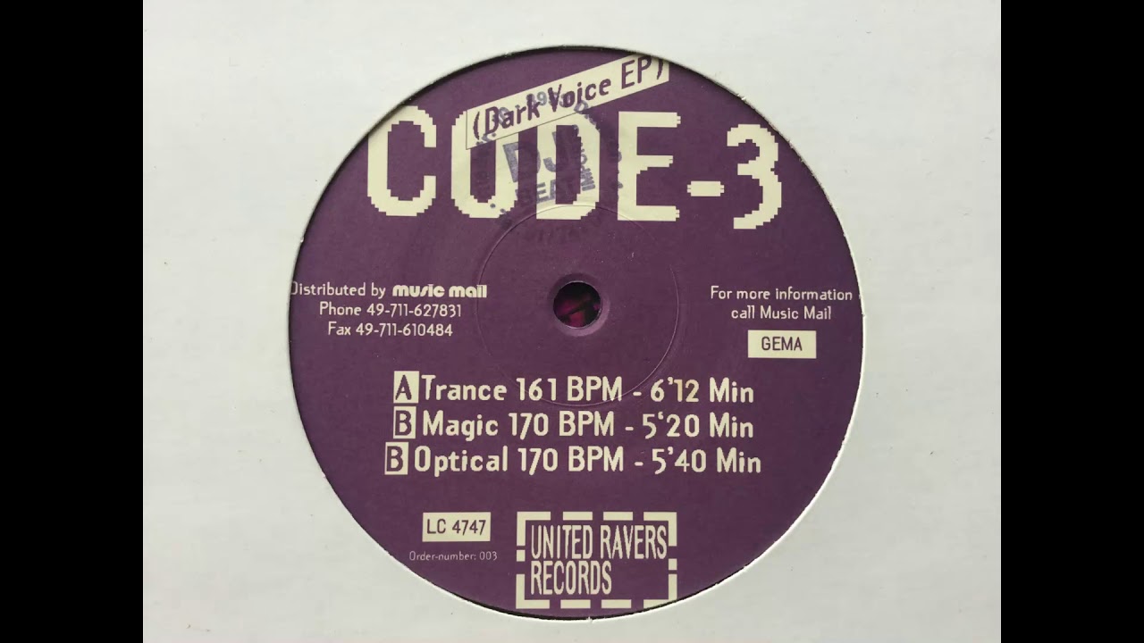 Code-3 - United Ravers Records - YouTube