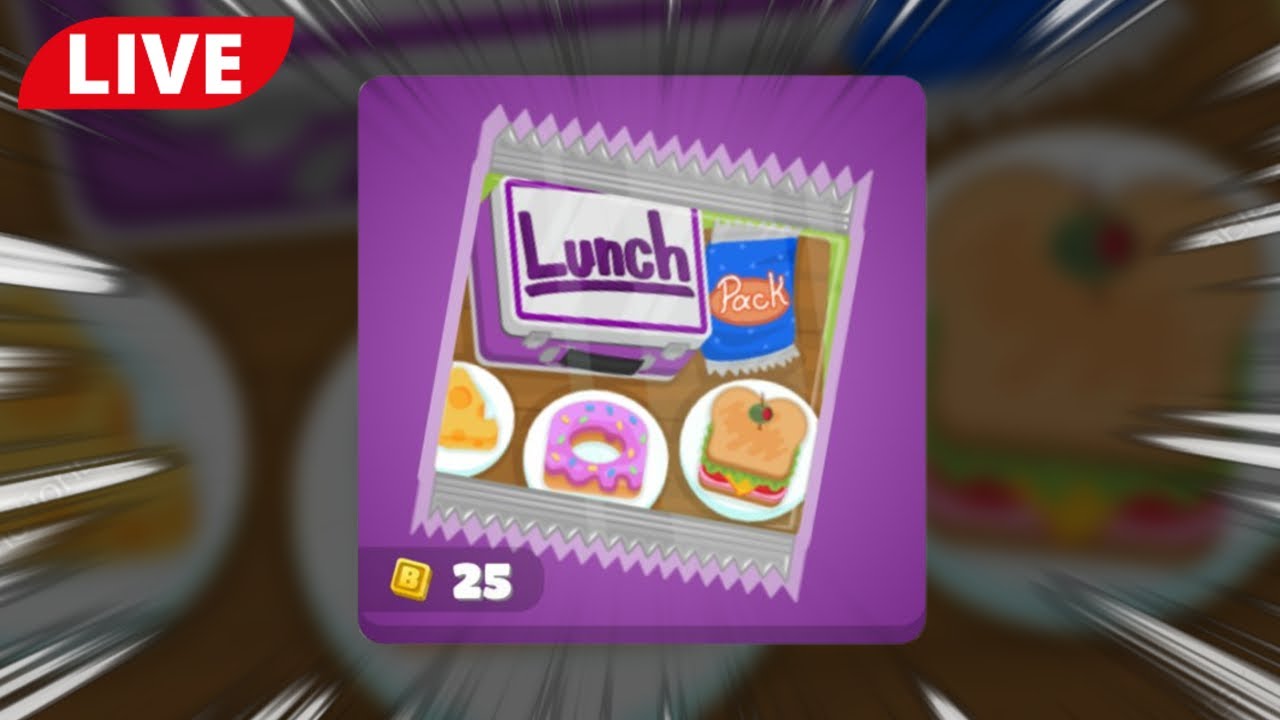 BLOOKET LIVE 🚨 LUNCH PACK OPENING - YouTube