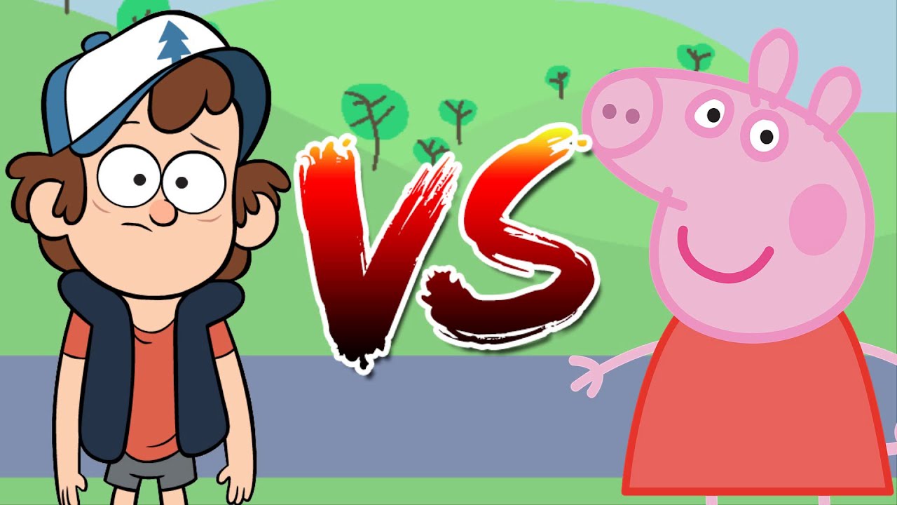 M.U.G.E.N. BATTLES | Dipper Pines vs Peppa Pig | Gravity Fall vs Peppa ...
