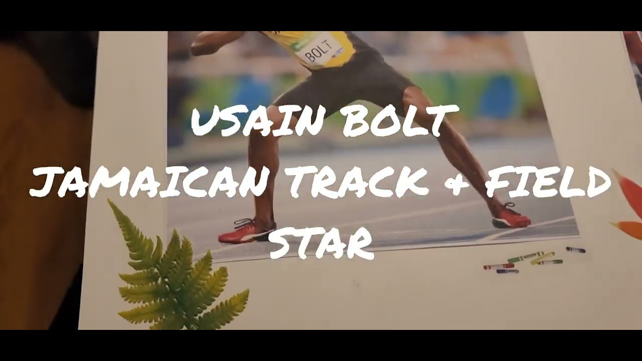 Kids black history month project - Usain Bolt poster - YouTube