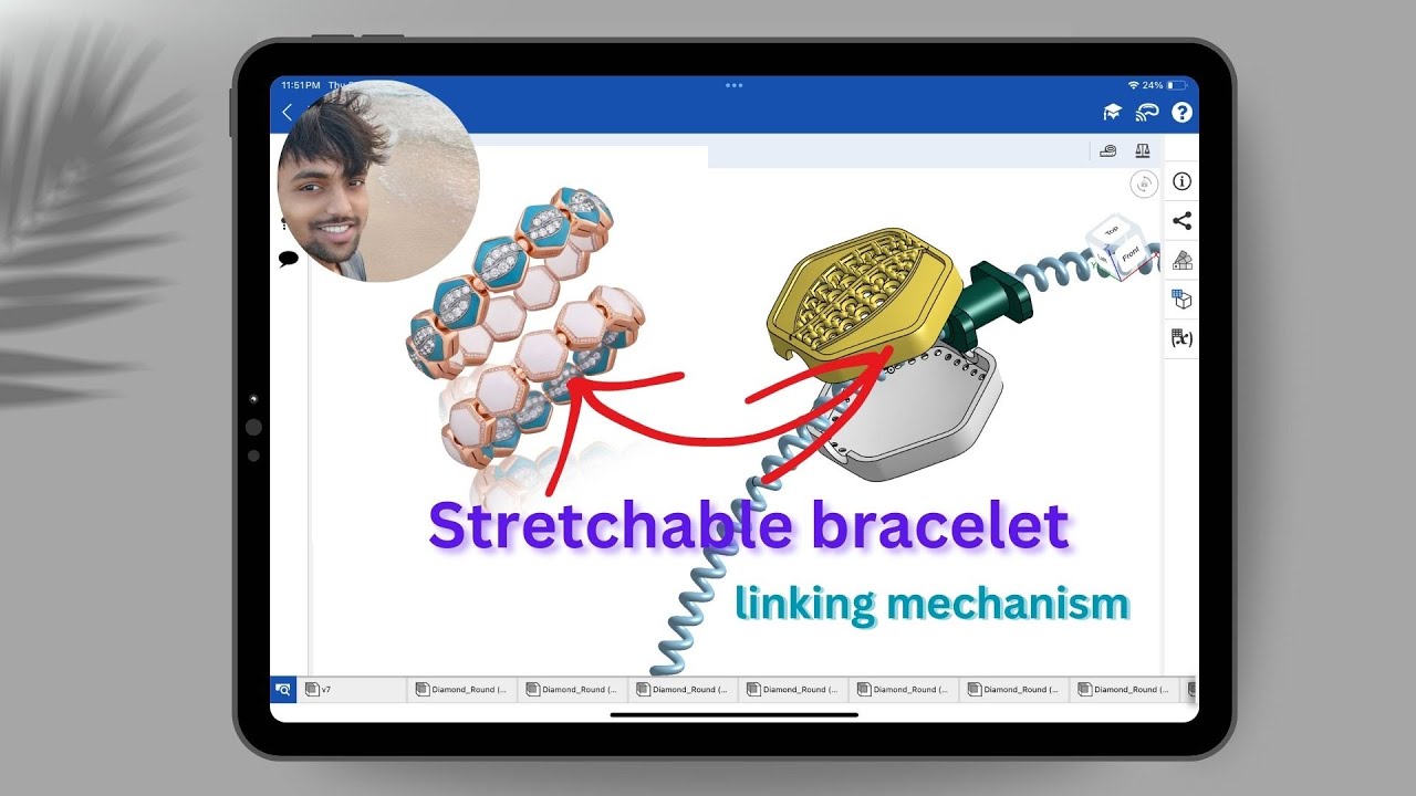Stretchable bracelet mechanism tutorial - YouTube