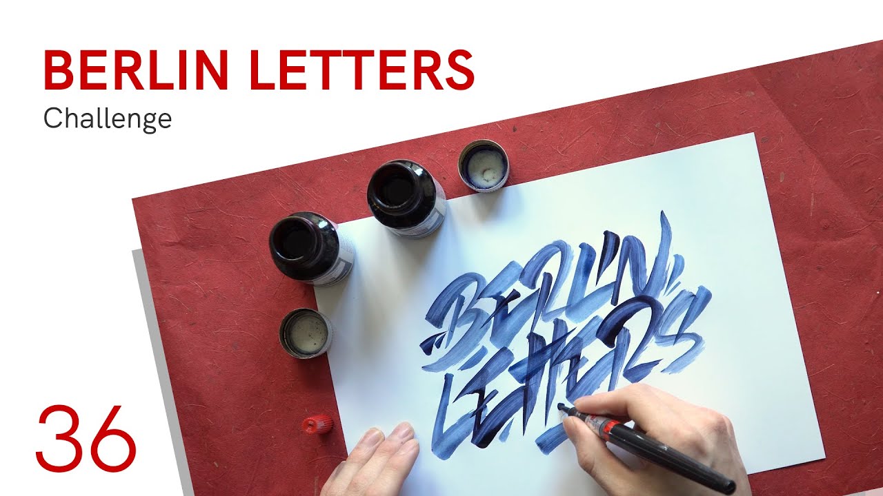 "Berlin Letters" - Lettering Challenge - process #36 - YouTube
