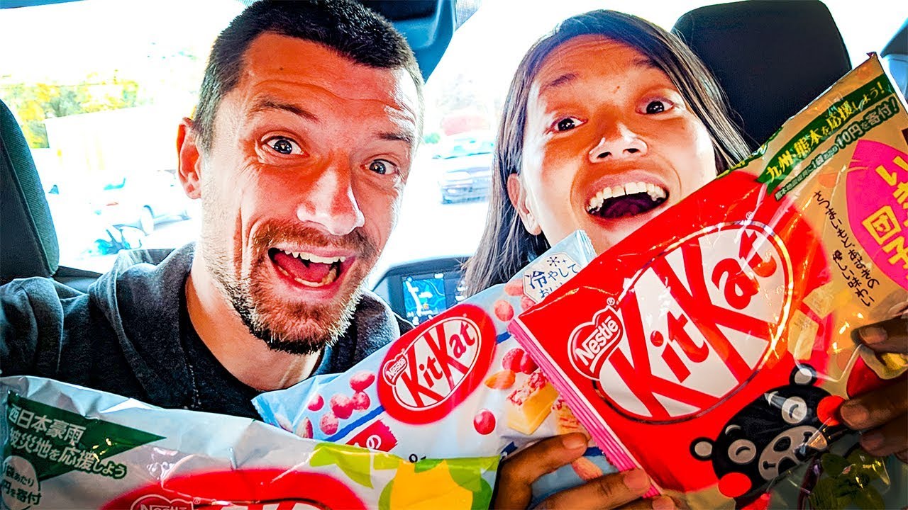 100,000 Subscriber Kit Kat RARE Flavor Tasting! - PART 1 - YouTube