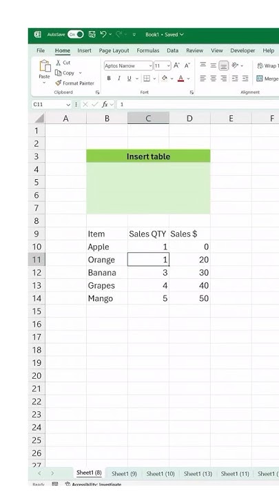 Create Excel Table in 2 Seconds 💥 - YouTube