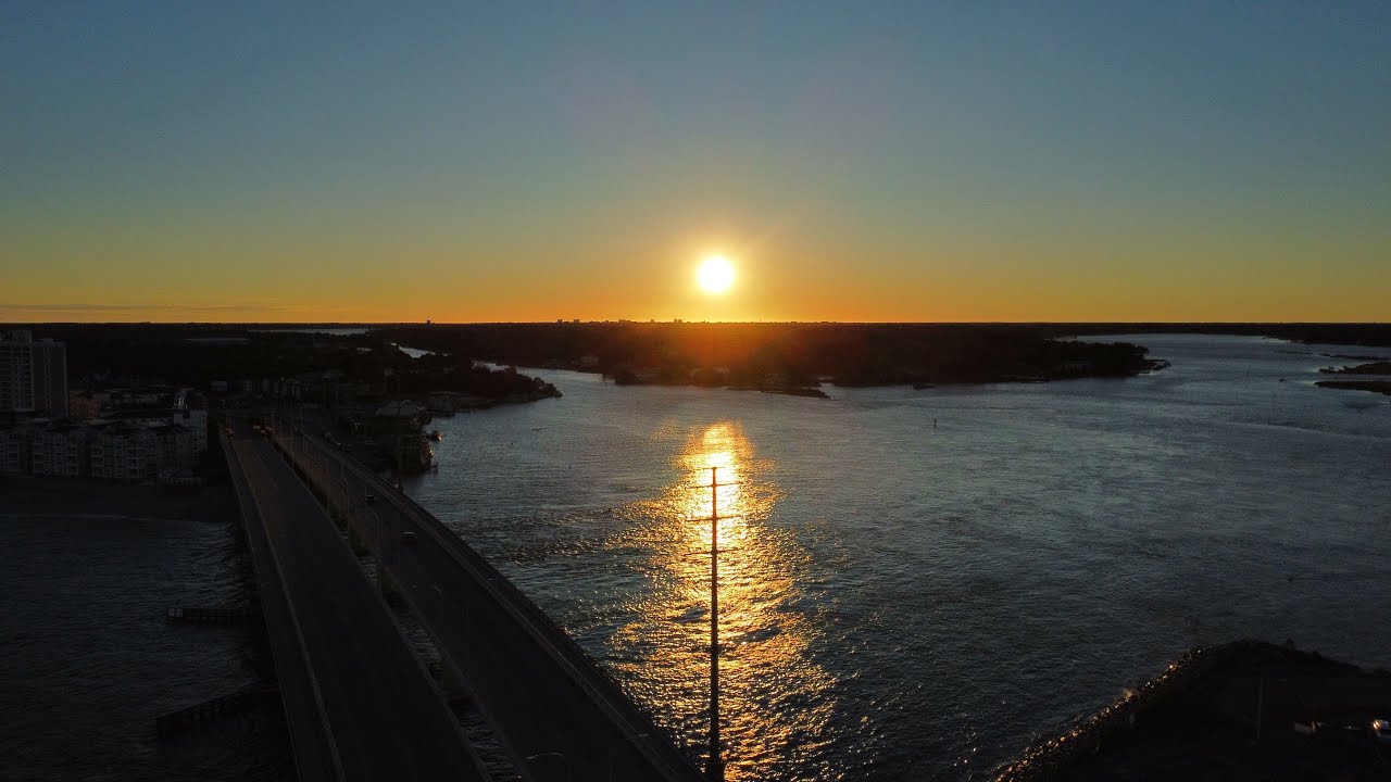 SUNRISE LESNER BRIDGE Virginia Beach Virginia January 1, 2025 - YouTube