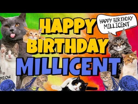 Happy Birthday Millicent! Crazy Cats Say Happy Birthday Millicent (Very ...