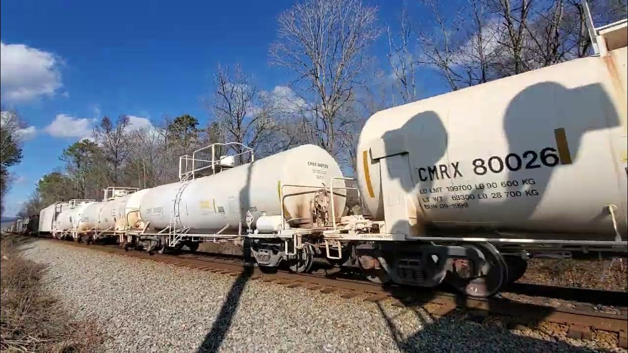 UP 6280 heads south with the mixed freight...NS as a DPU - YouTube