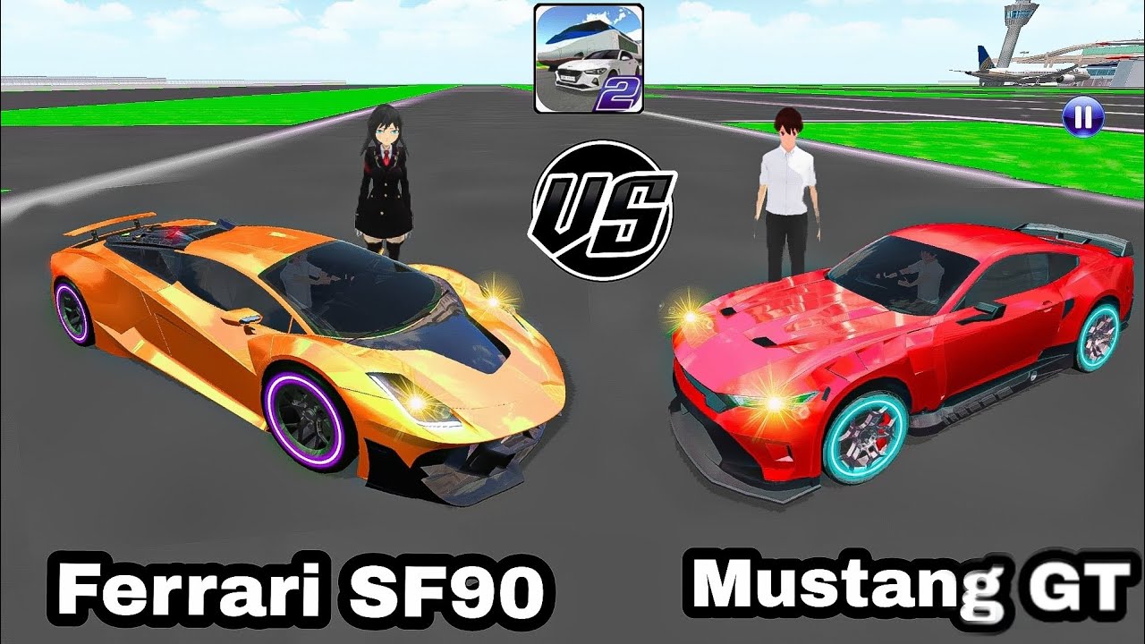 3D Driving Class - Ferrari SF90 vs Mustang GT . Who is Best? - Full ...