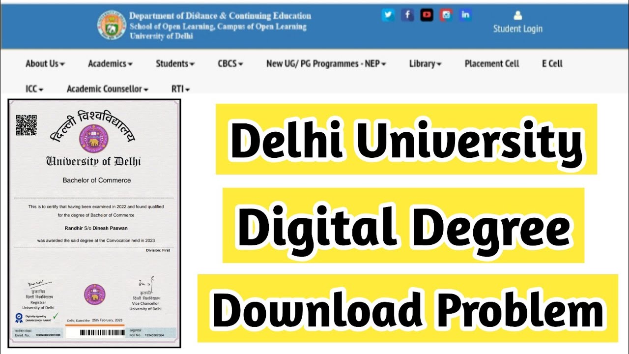 Du Digital Degree Download Problem | Ran2goal (DU SOL) #du #ran2goal # ...