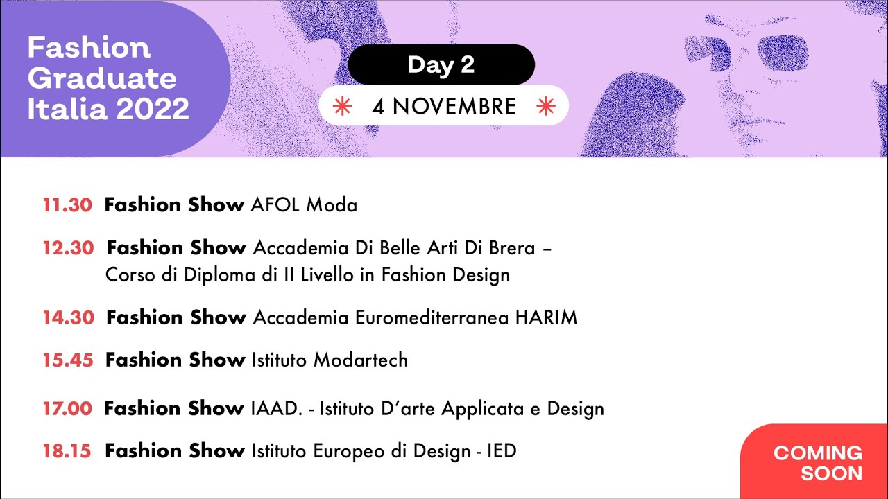 FASHION GRADUATE ITALIA // DAY 2 - YouTube