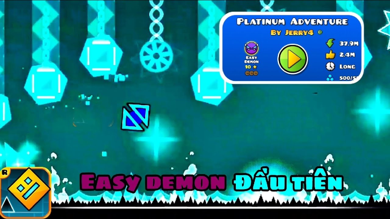 Easy Demon Đầu Tiên Mà Mình Win Được Trong Geometry Dash - YouTube