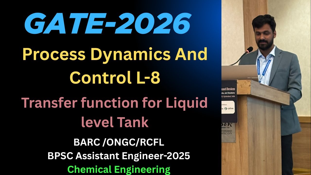 Process dynamics and control L-8 Transfer function of liquid level tank ...