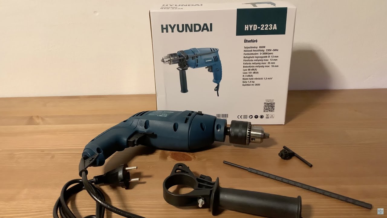 Hyundai HYD-233A - Hyundai Bohrmaschine - Hyundai fúrógép - YouTube