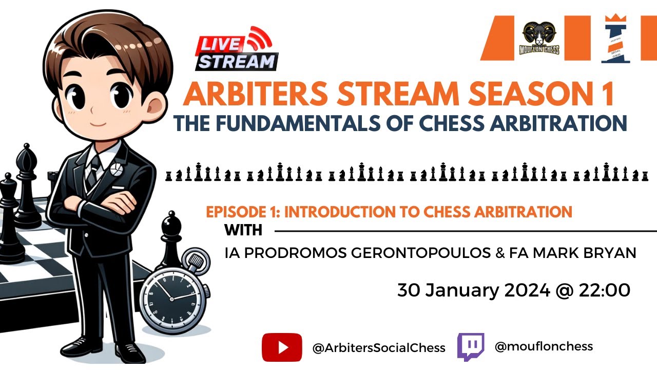 The Fundamentals of Chess Arbitration Season 1. Episode 1: Introduction to Chess Arbitration ...