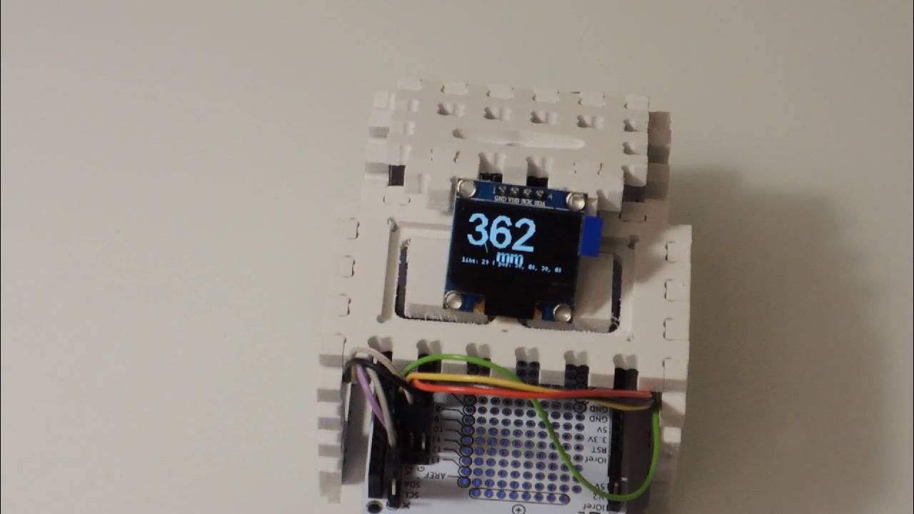 Iskra JS based on Espruino - ultrasonic + OLED demo - YouTube