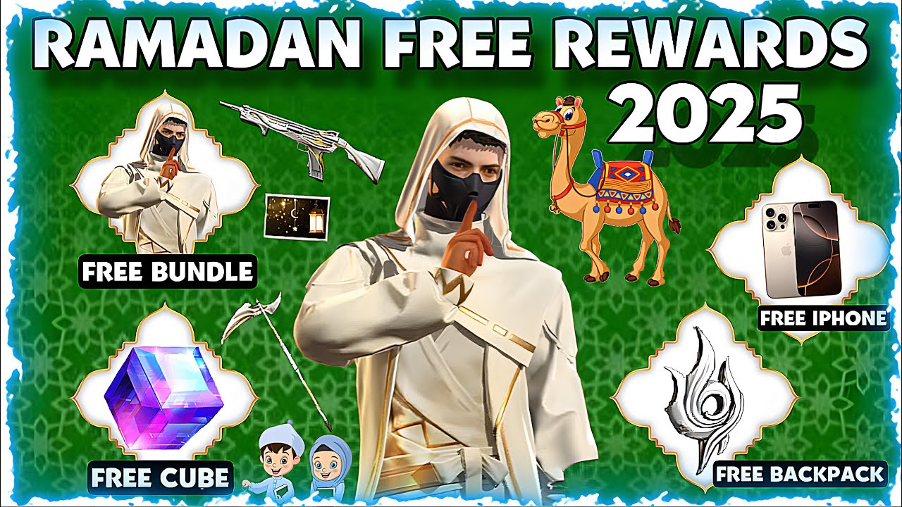 FREE FIRE RAMADAN 2025 EVENT FREE REWARDS | RAMZAN FREE REWARDS ...