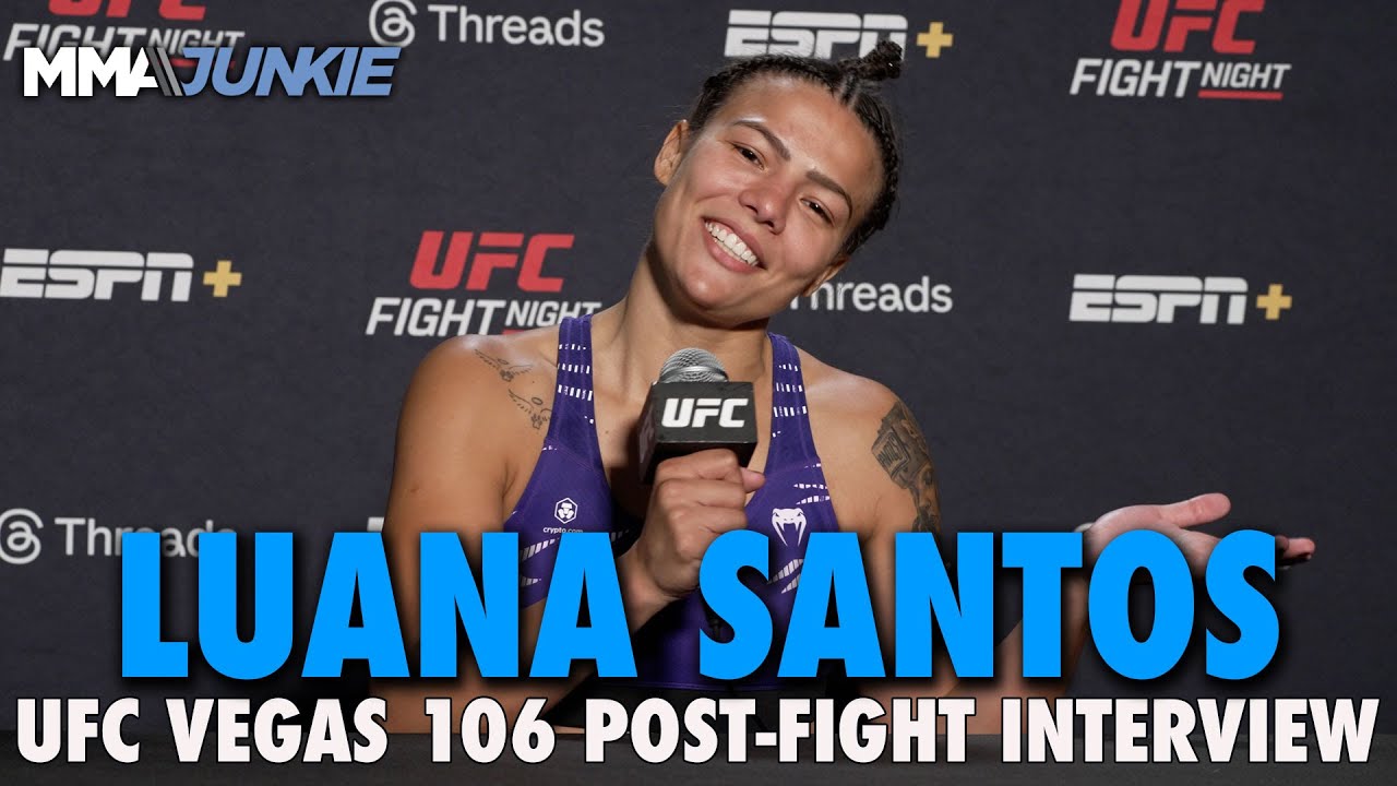 UFC Vegas 106 video: Luana Santos gets historic tap of Tainara Lisboa