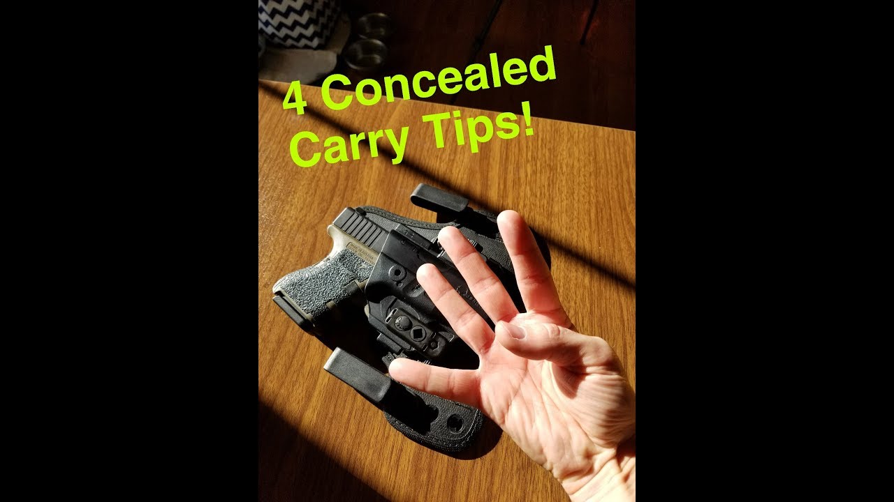 Top 4 Concealed Carry Tips! - YouTube