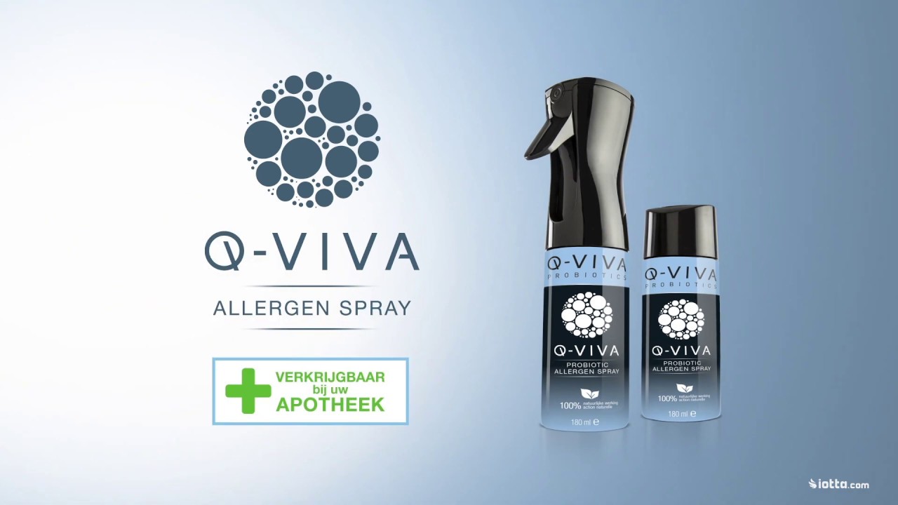Q-viva Probiotics Allergen Spray Billboard commercial NL - YouTube