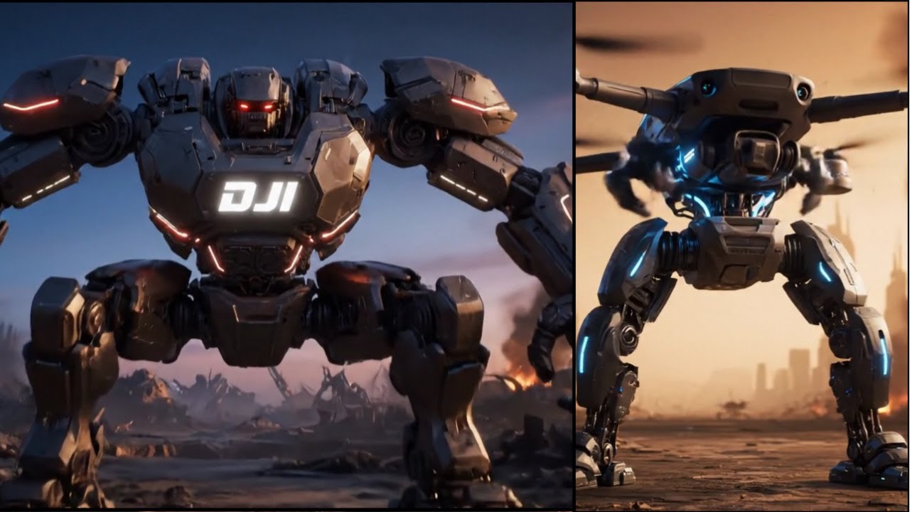 Drone Transforms into a Giant Battle Mech – Cinematic Realism #drone # ...