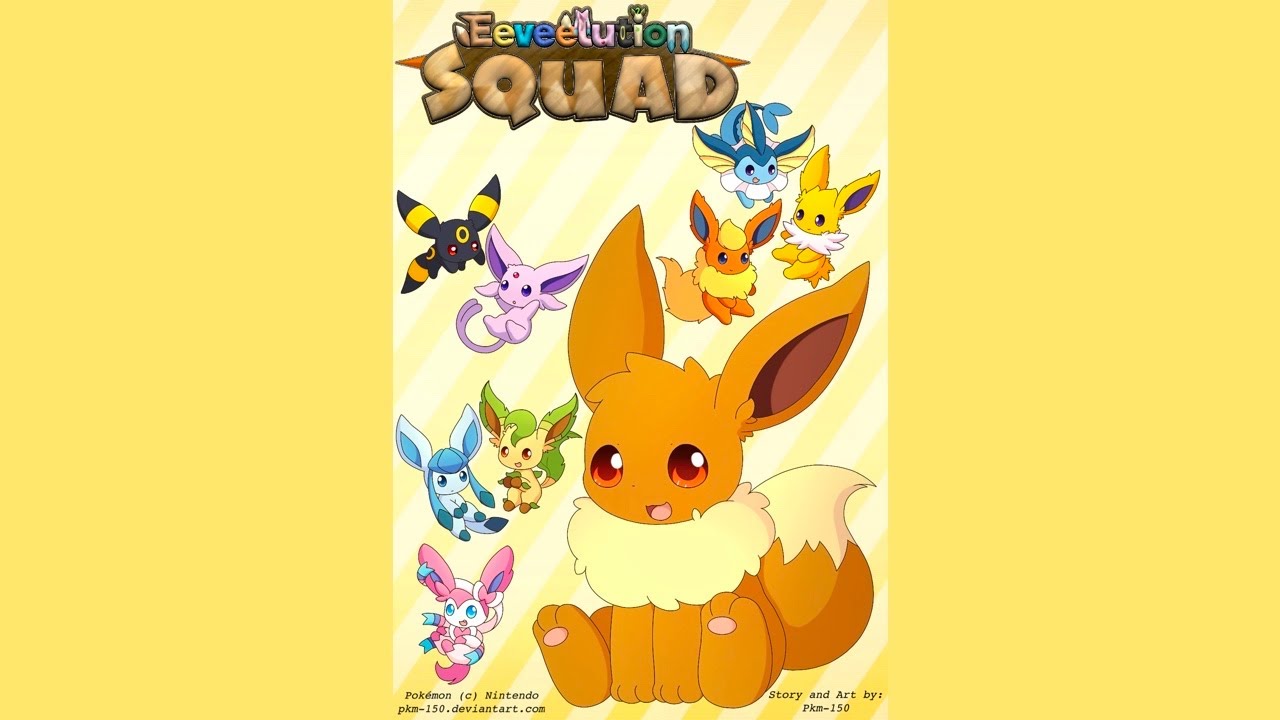 Eeveelution Squad By Pkm150 On Deviantart Eeveelution Squad Comic Dub