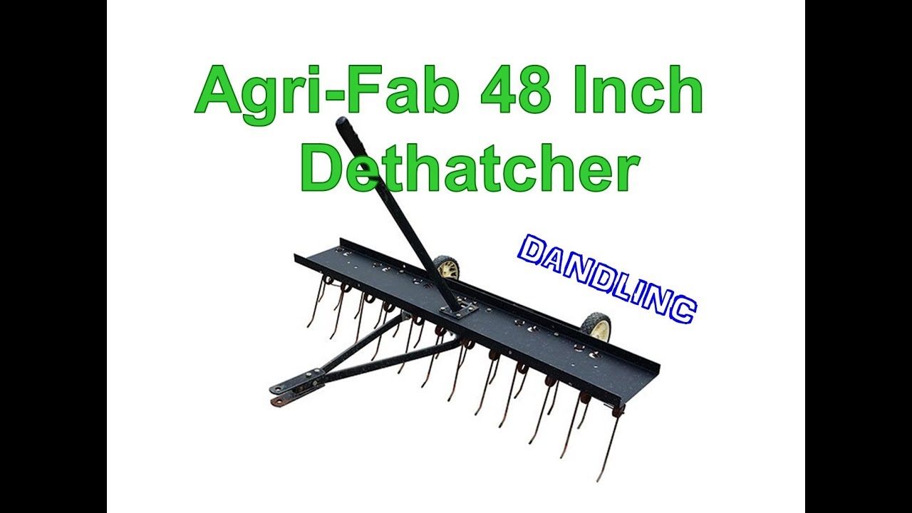 Agri-Fab 45-0295 48-Inch Tine Tow Dethatcher Assembly & Review - YouTube