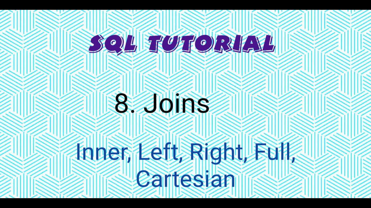 SQL Tutorial: Joins - YouTube