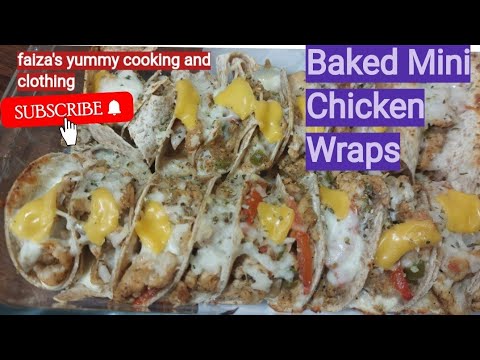 Baked Mini Chicken Wraps // Mini Chicken Cheese Wraps ...