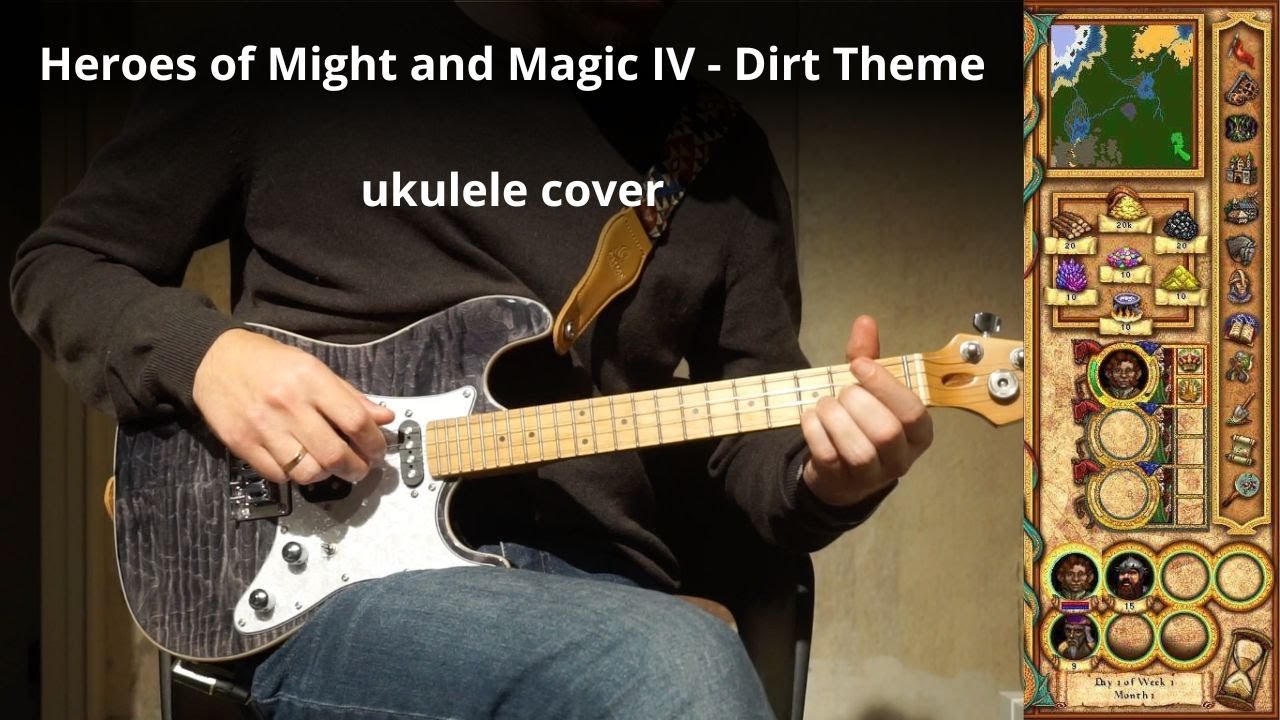 Heroes of Might and Magic IV - Dirt Theme (Hope) Ukulele Cover with TAB ...