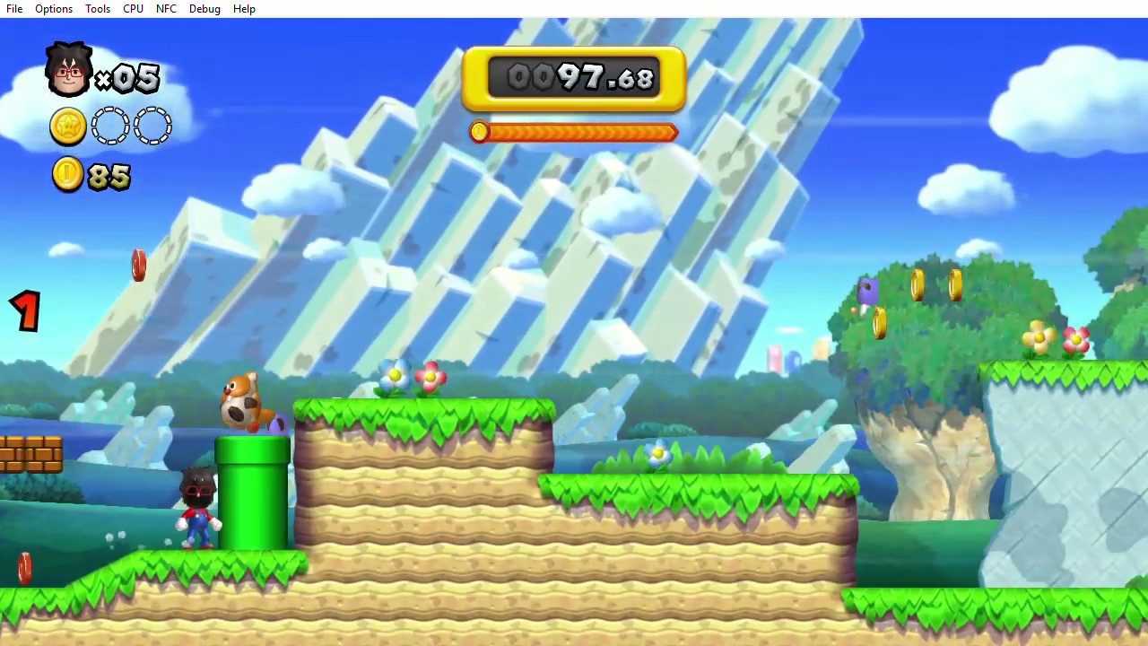 CEMU NSMBU with Mii - YouTube