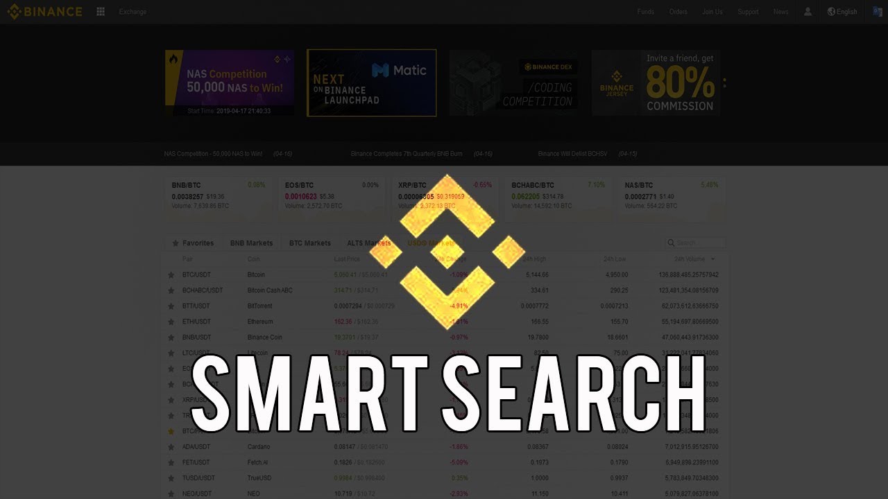 Binance Smart Search Tool - YouTube
