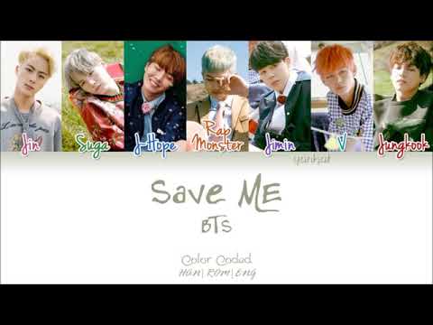 BTS - Save Me (color coded Lyrics english)