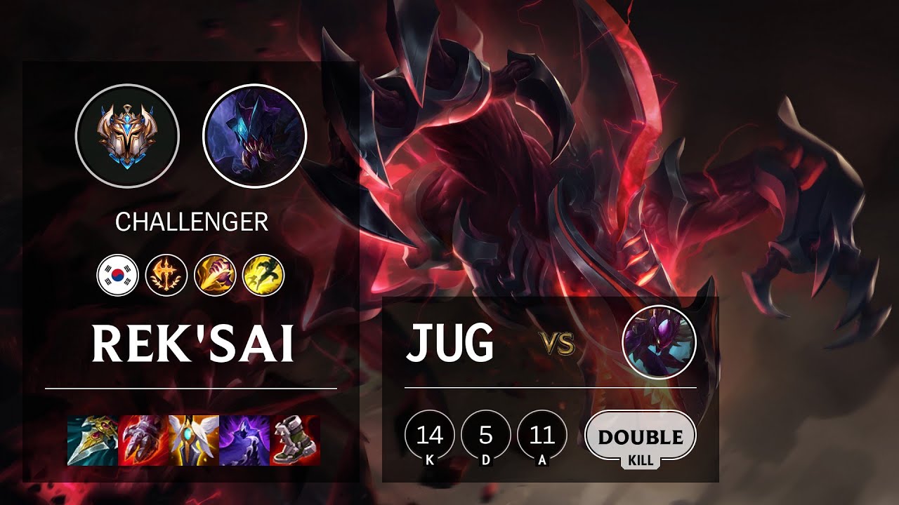 Rek'Sai Jungle vs Kha'Zix - KR Challenger Patch 11.20 - YouTube