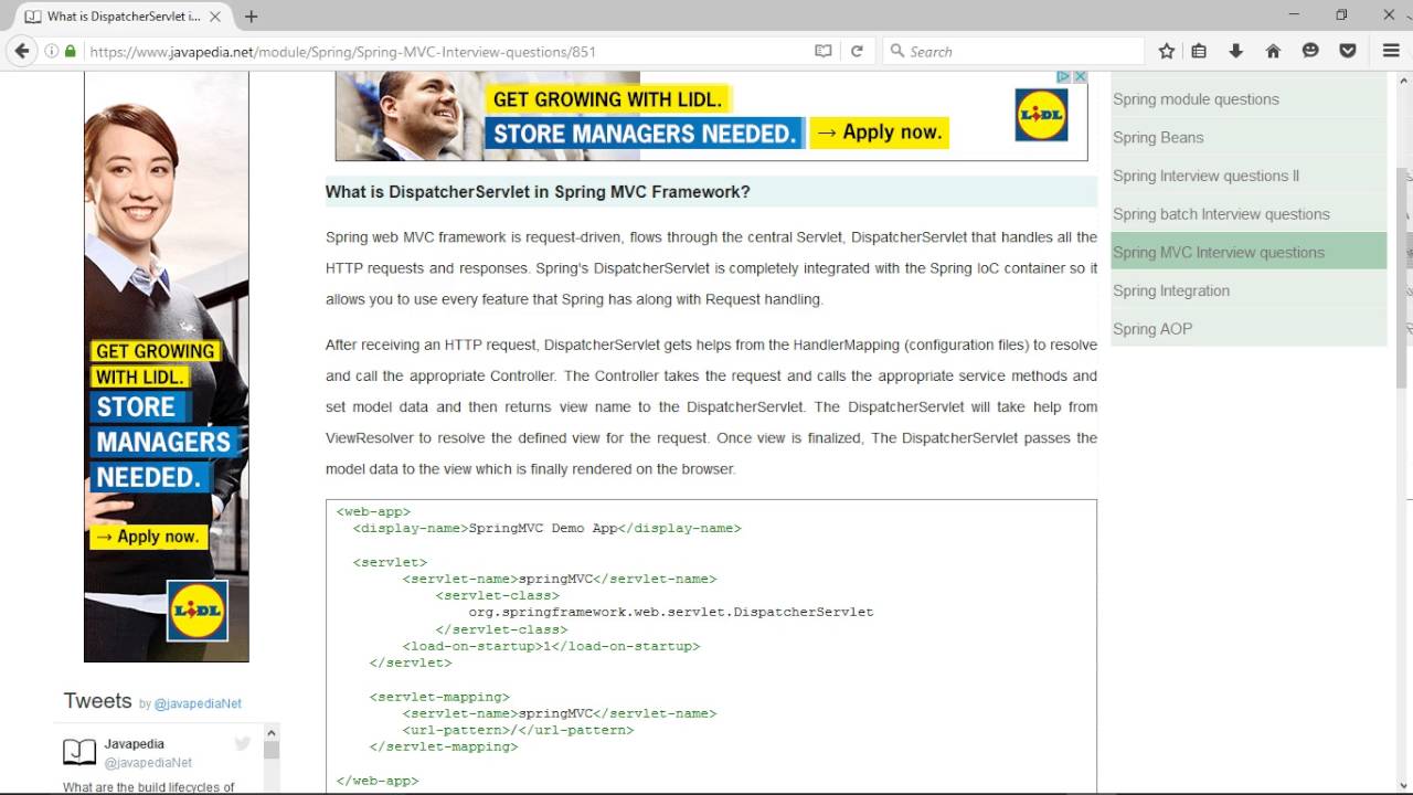 What Is Dispatcherservlet In Spring Mvc Framework Youtube