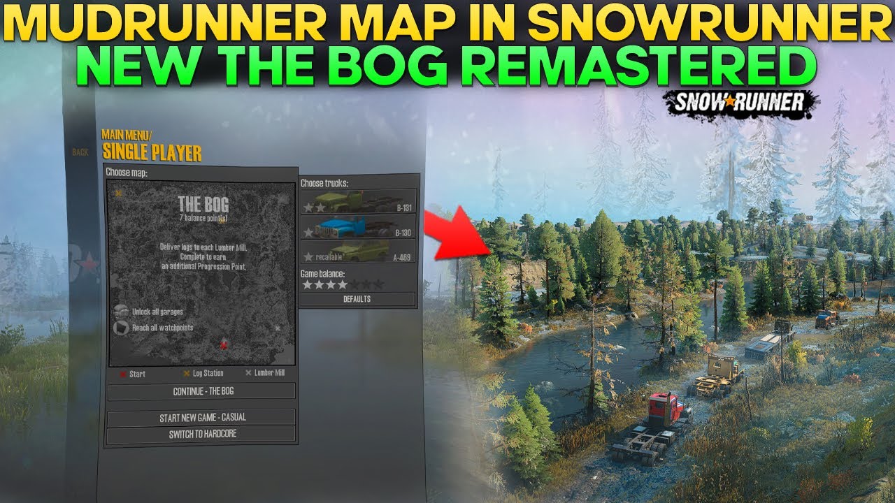 New MudRunner Map The Bog Remastered in SnowRunner You Need to Know - YouTube