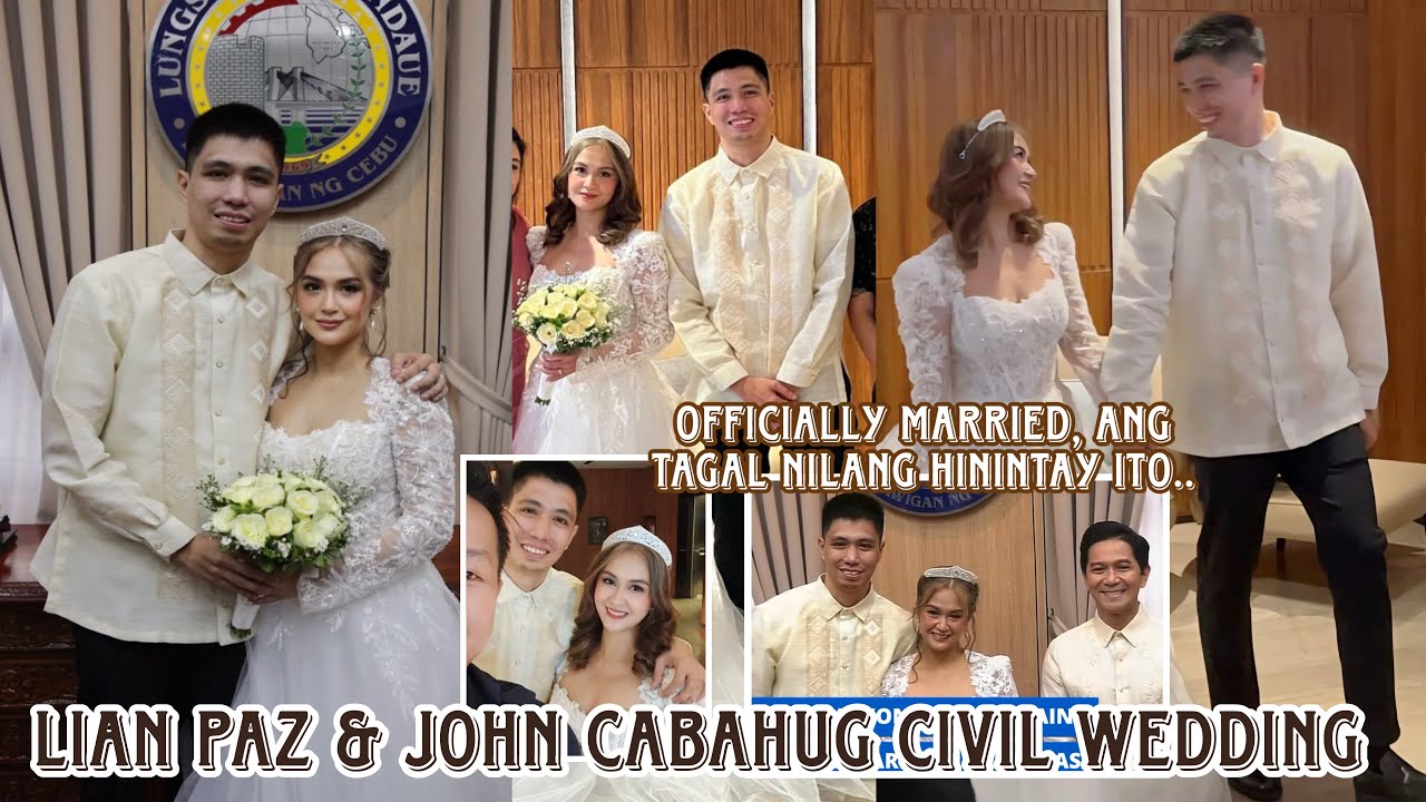 Lian Paz & John Cabahug nagpakasal na 💍 civil wedding sa Mayor's office ...