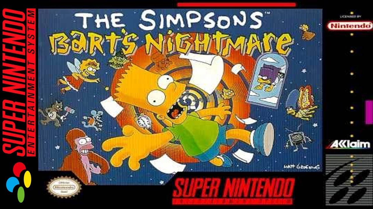 The Simpsons Bart's Nightmare - Super Nintendo [SNES] Playthrough ...