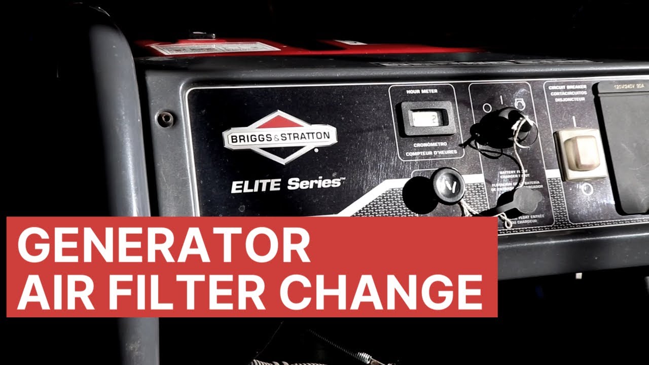 How to Change the Air Filter in a Briggs and Stratton Generator Engine ...