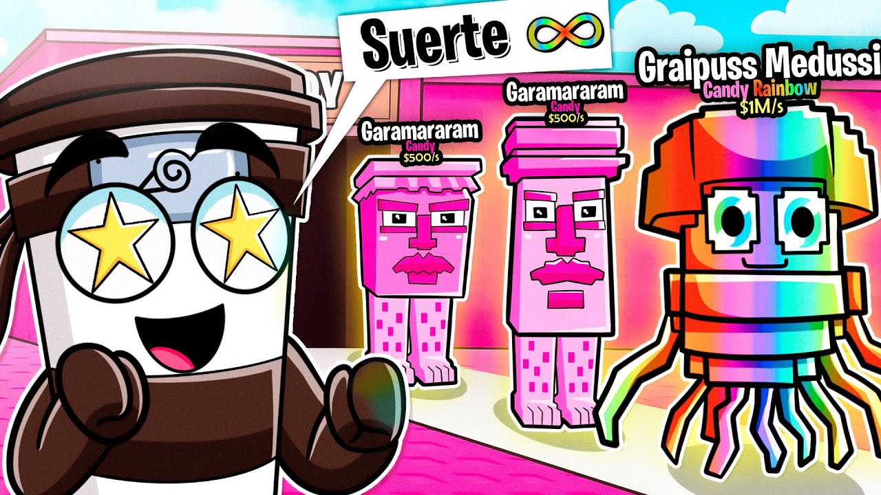 CONSEGUÍ TODOS los BRAINROT CANDY NUEVOS Y SECRETOS en Roblox! 😱🌈 - YouTube